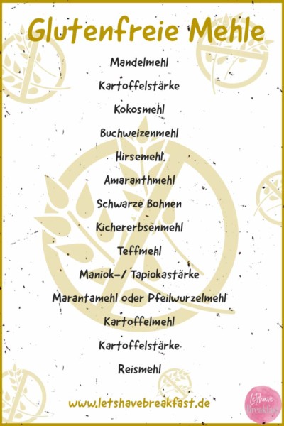 Glutenfreie Ernährung - Diese Mehle und Lebensmittel sind glutenfrei